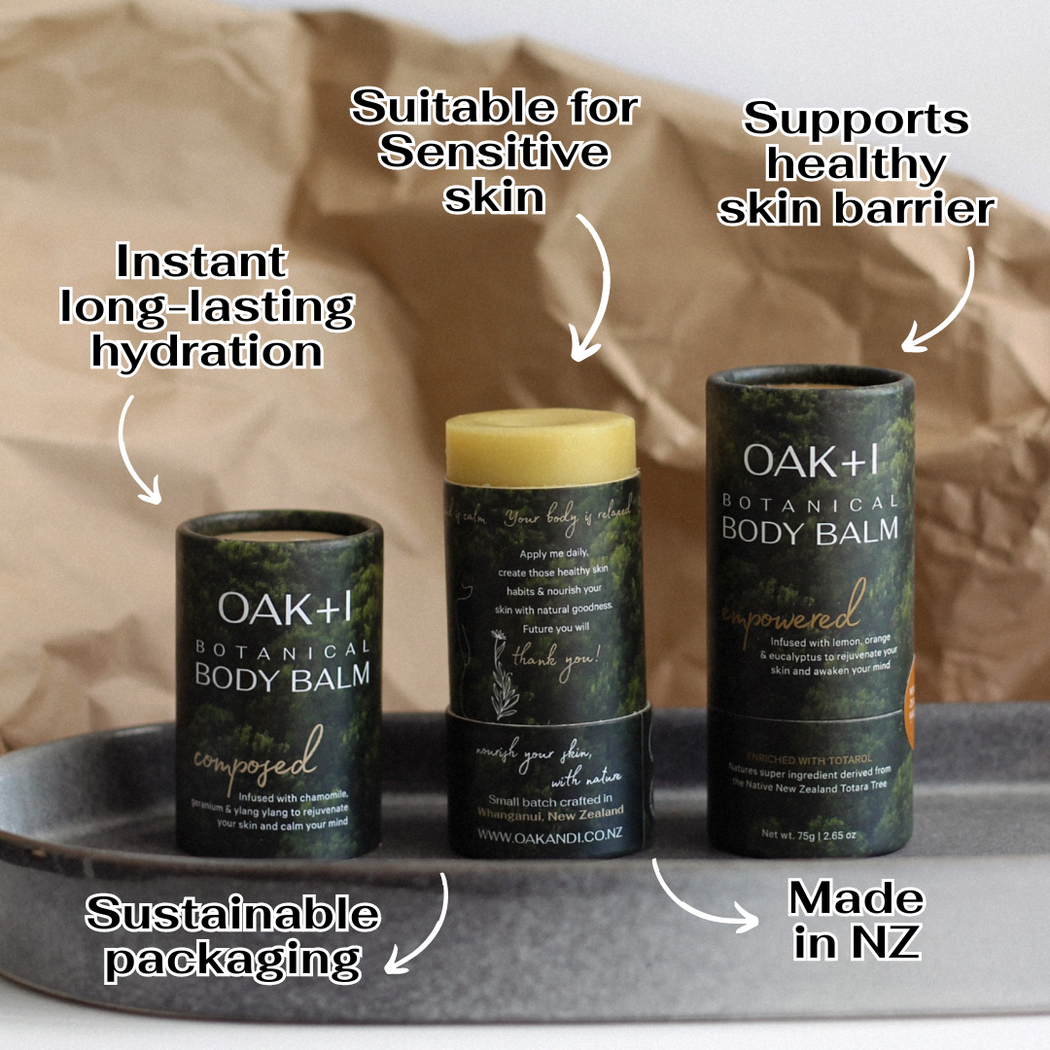 Oak & I | Natural Skincare NZ | Balms & Deodorant That Actually Work